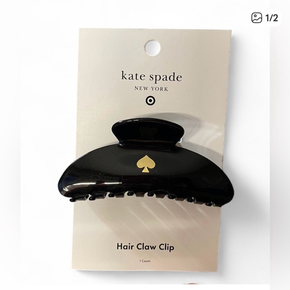 kate spade | Accessories | Kate Spade Black And Gold Hair Clip | Poshmark